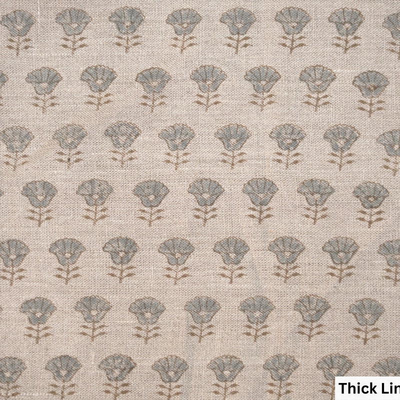 Floral Linen Fabric - Etsy