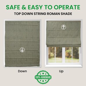 Roman Shade, Window Blackout Roman Shade Blind for Rooms, Teardrop ...