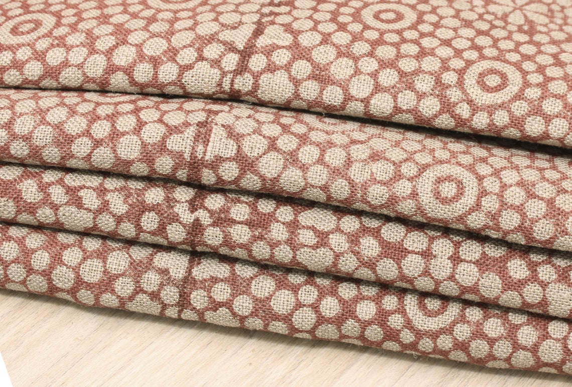 CHUNRI RUST Most Popular Block Print Fabric in Summers - Etsy