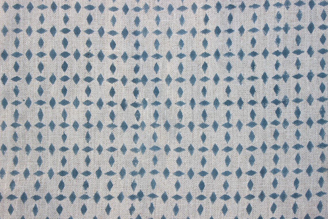 Pure Linen 58" Wide, Hand Block Print, Indian Fabric, Pillow Fabric ...