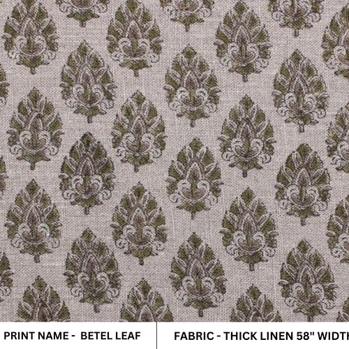 Thick Linen 58 Wide Block Print Indian Cushion Cover - Etsy