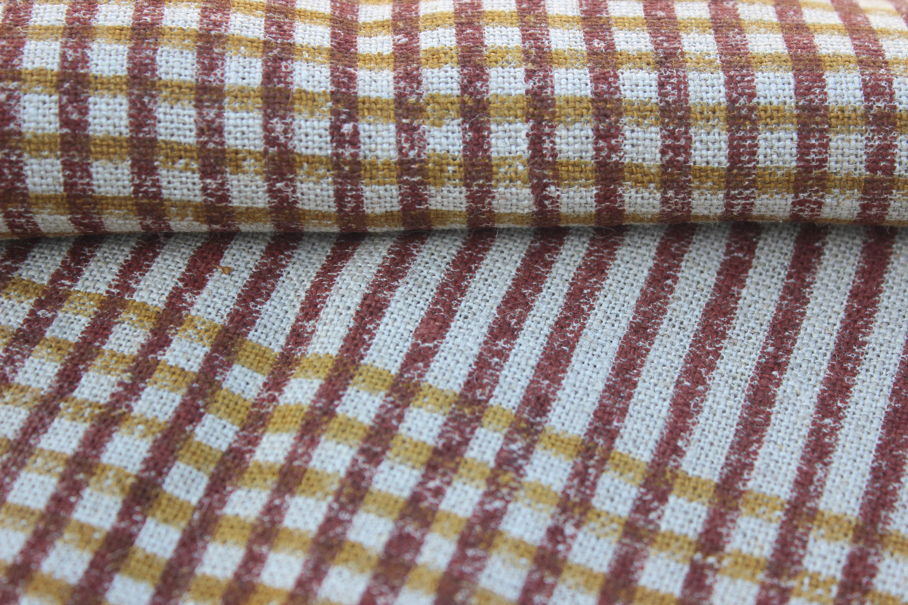 Thick Linen 58" Wide, Hand Block Print Fabric ,heavy Linen Fabric ...