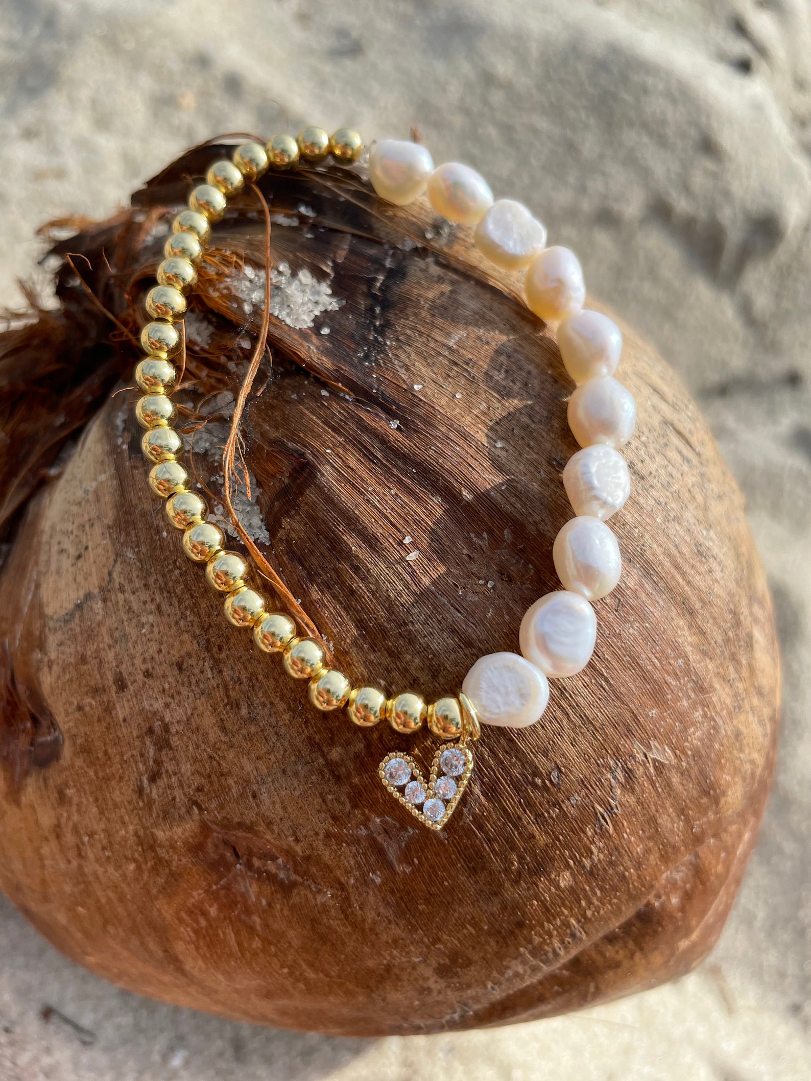 Pearl Heart - Etsy