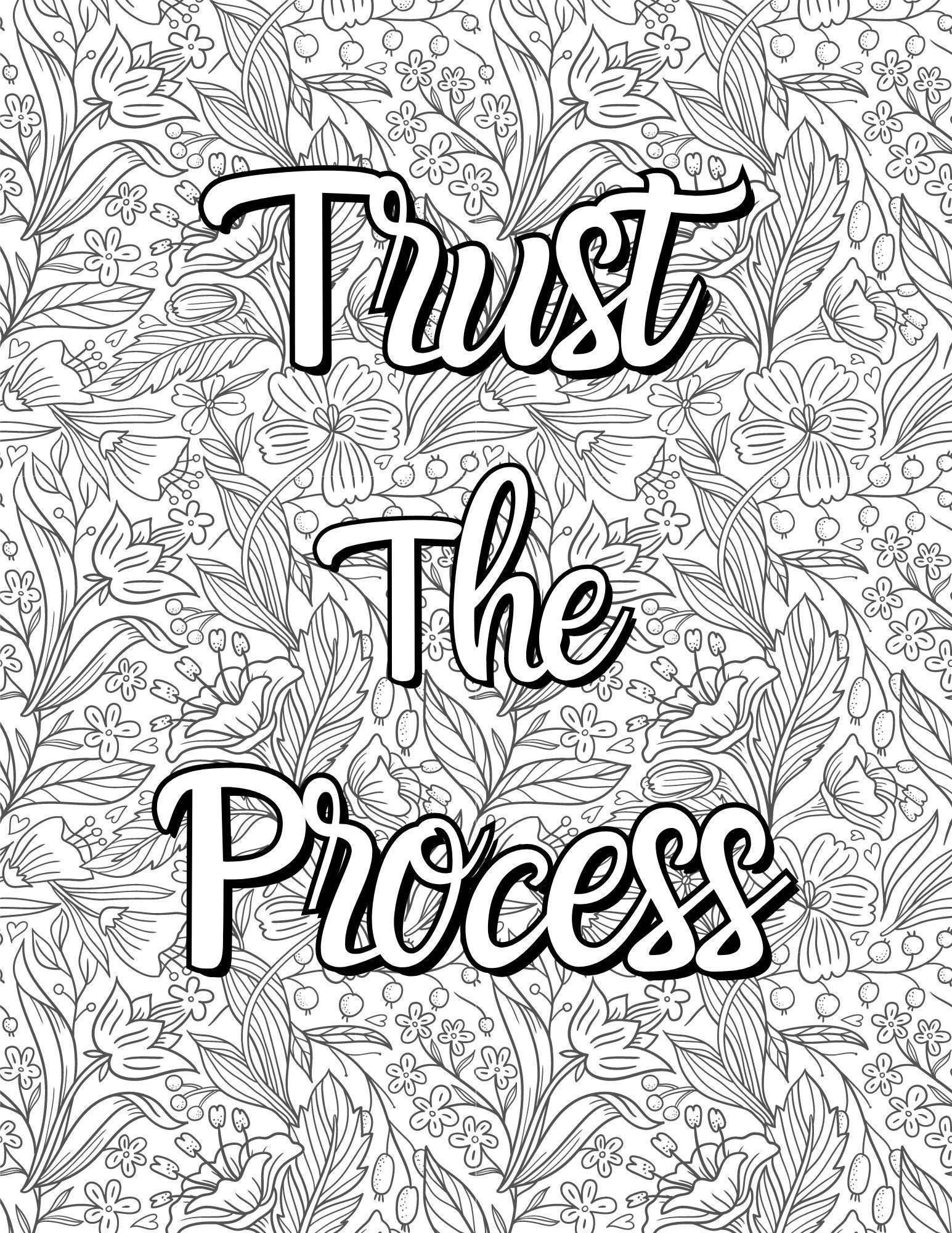 Self Care Coloring Pages For Adults High Resolutions Digital Downloads