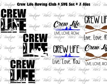 Crew Rowing Svg - Etsy