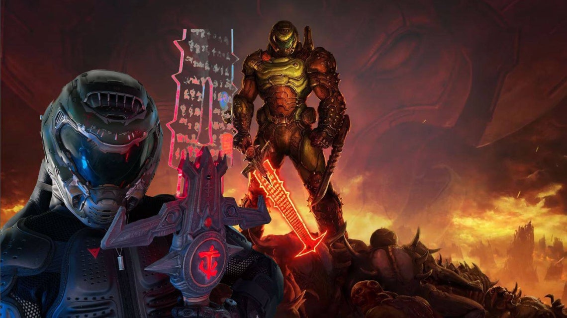 DOOM Eternal Crucible Slayer Sword | Etsy