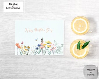 Holidays Printable Greeting Card Instant Download PDF 5x7 | Etsy