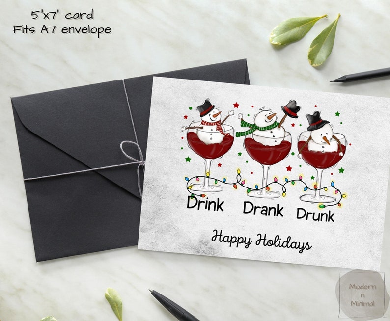 Holidays Printable Greeting Card Instant Download PDF 5x7 - Etsy