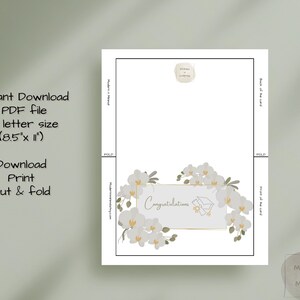 Graduation Printable Greeting Card, Instant Download PDF 5x7 Inch Card ...