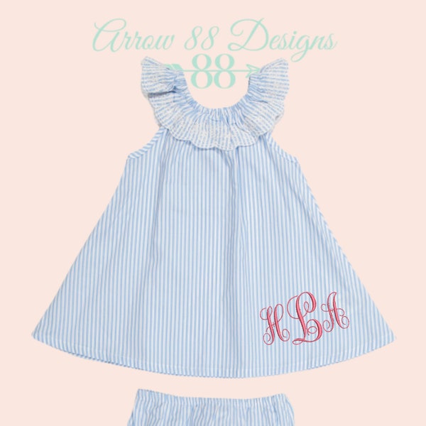 Monogram Baby Dress - Etsy