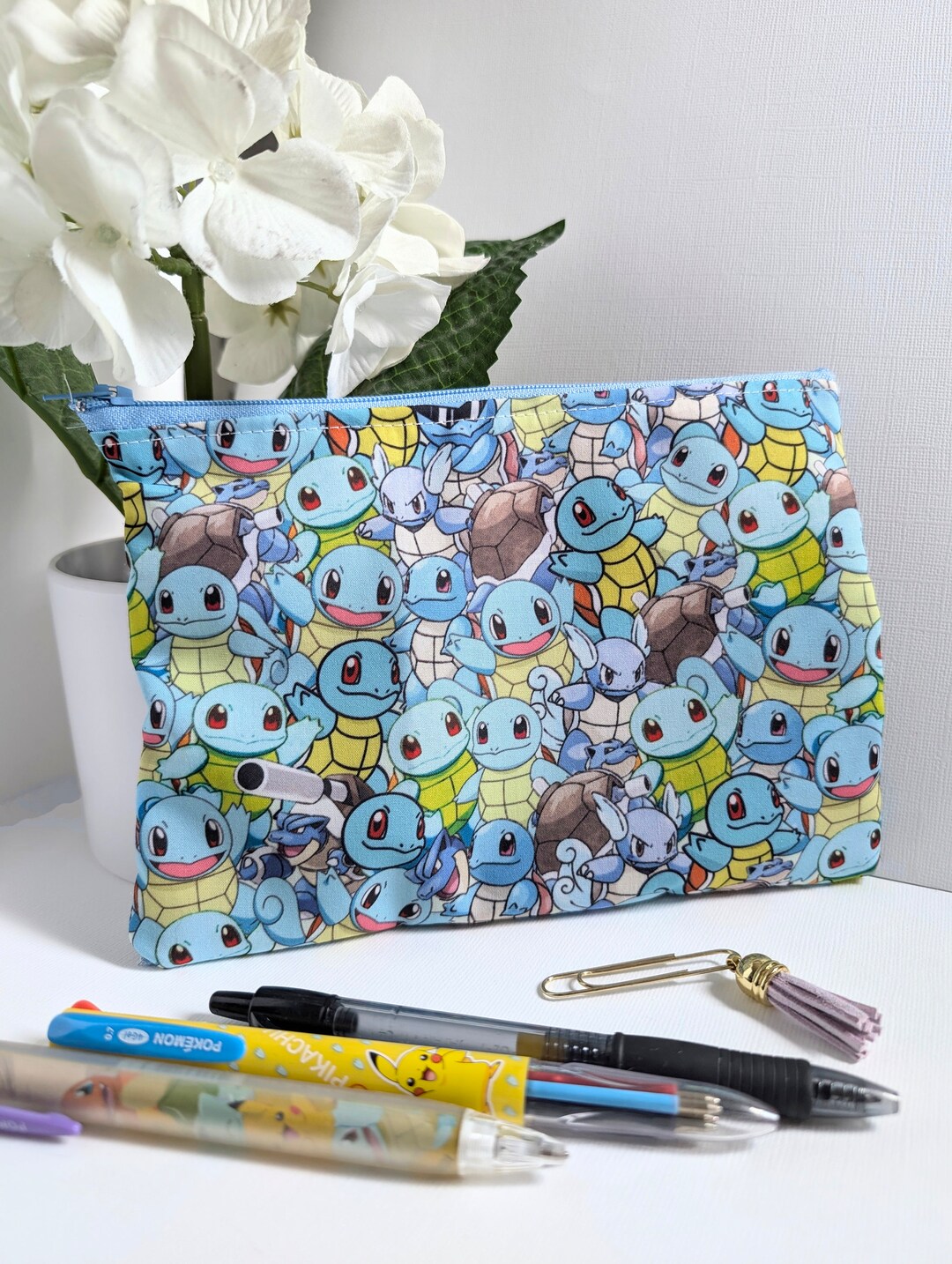 Turtle Pokemon Fabric Pencil Pouch - Etsy