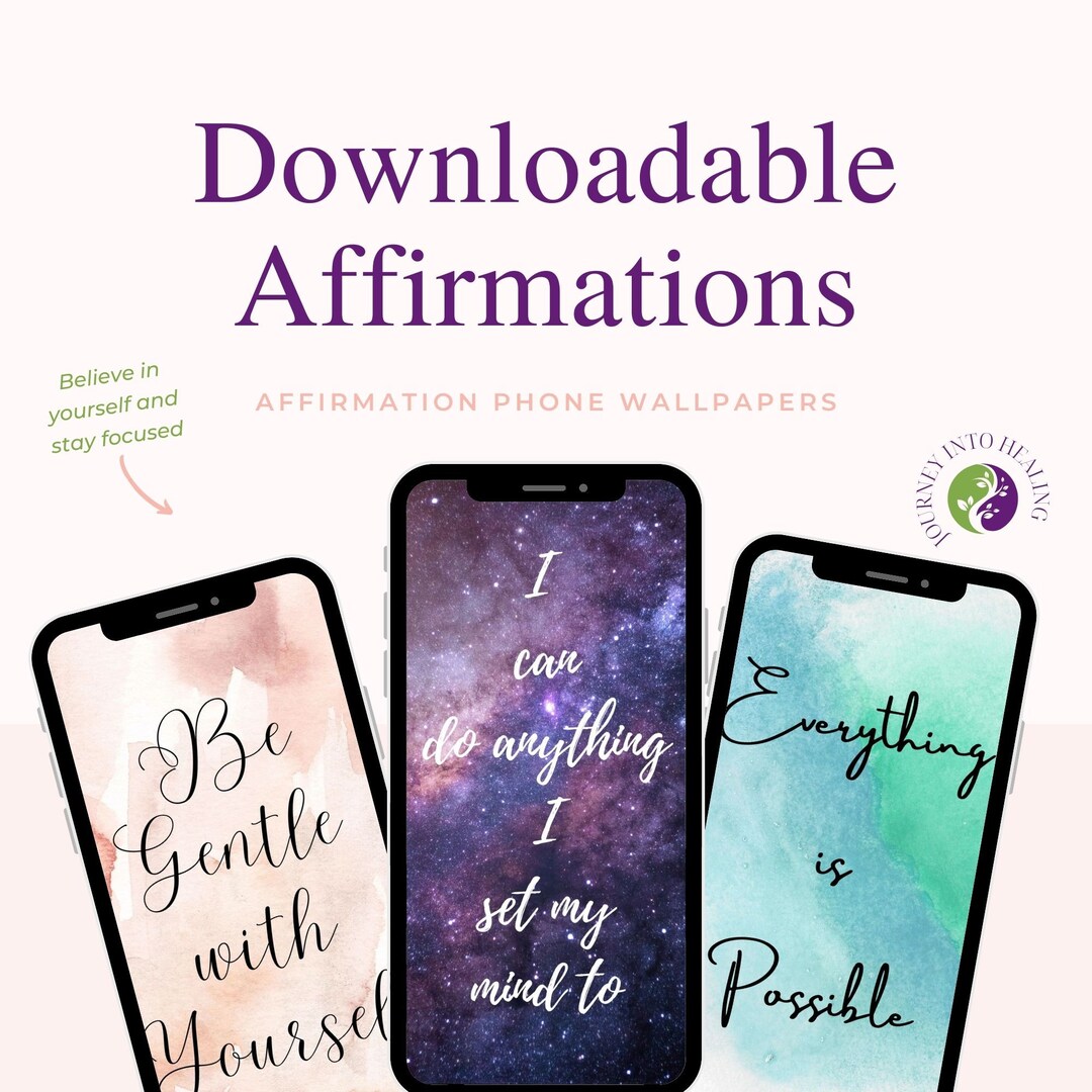 Phone Affirmation Wallpapers - Etsy