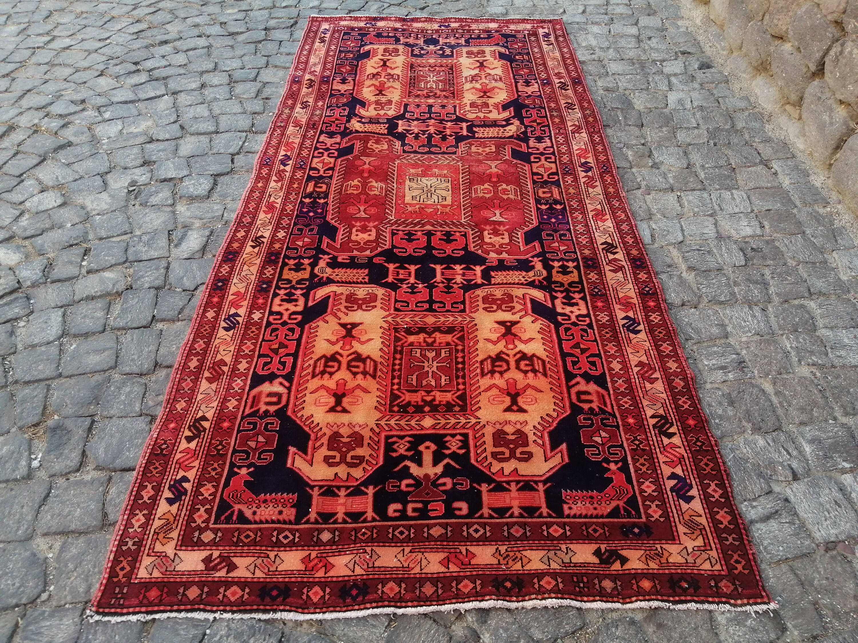 Persian Rug, Persian Vintage Rug, Persian Rug Runner, Persian Turkish ...