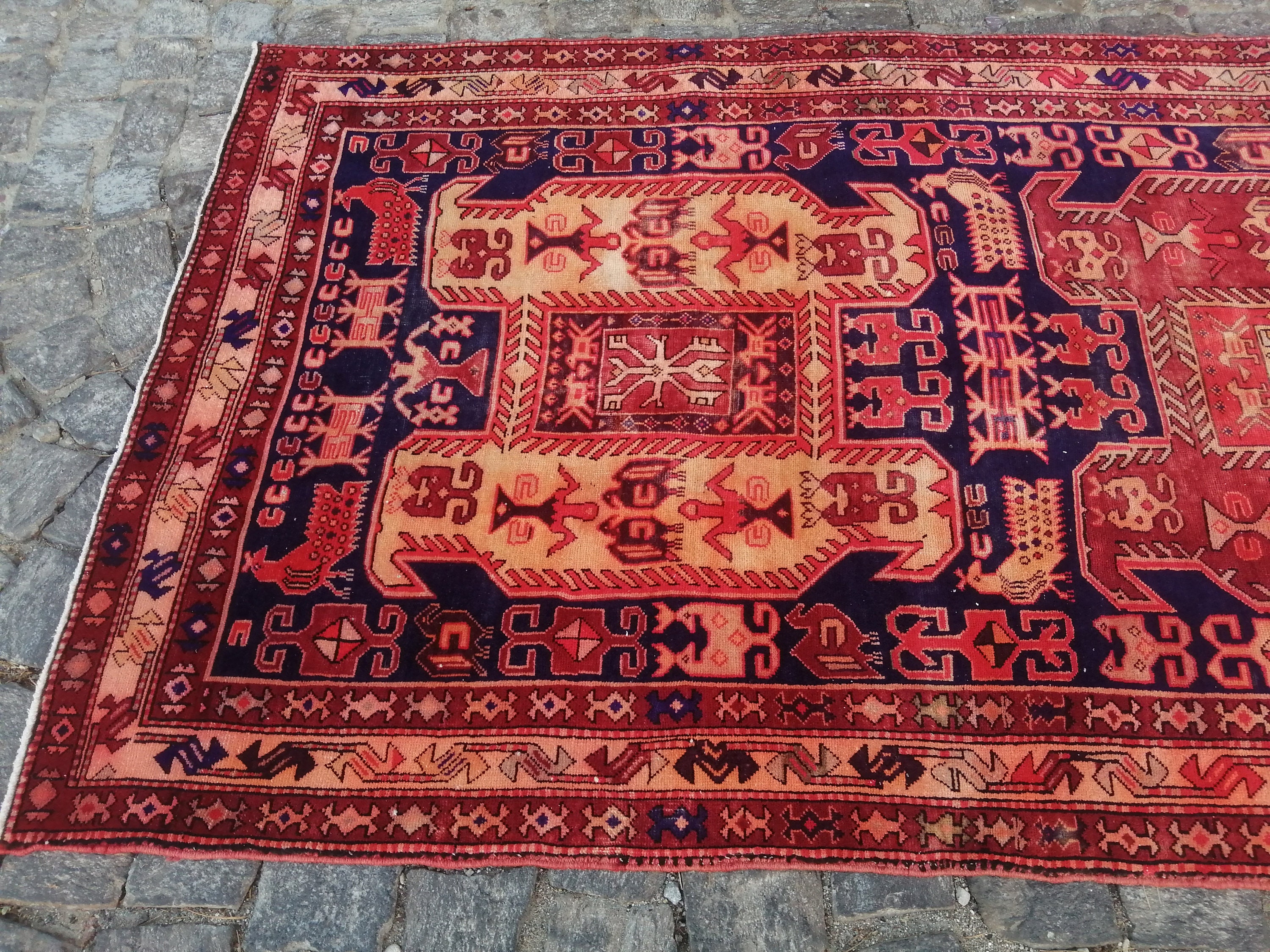 Persian Rug, Persian Vintage Rug, Persian Rug Runner, Persian Turkish ...