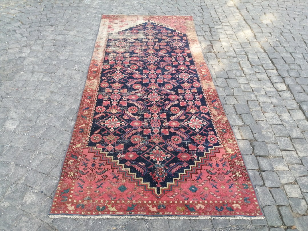 Persian Rug, Vintage Rug, Persian Rug Runner, Persian Shiraz Rug ...