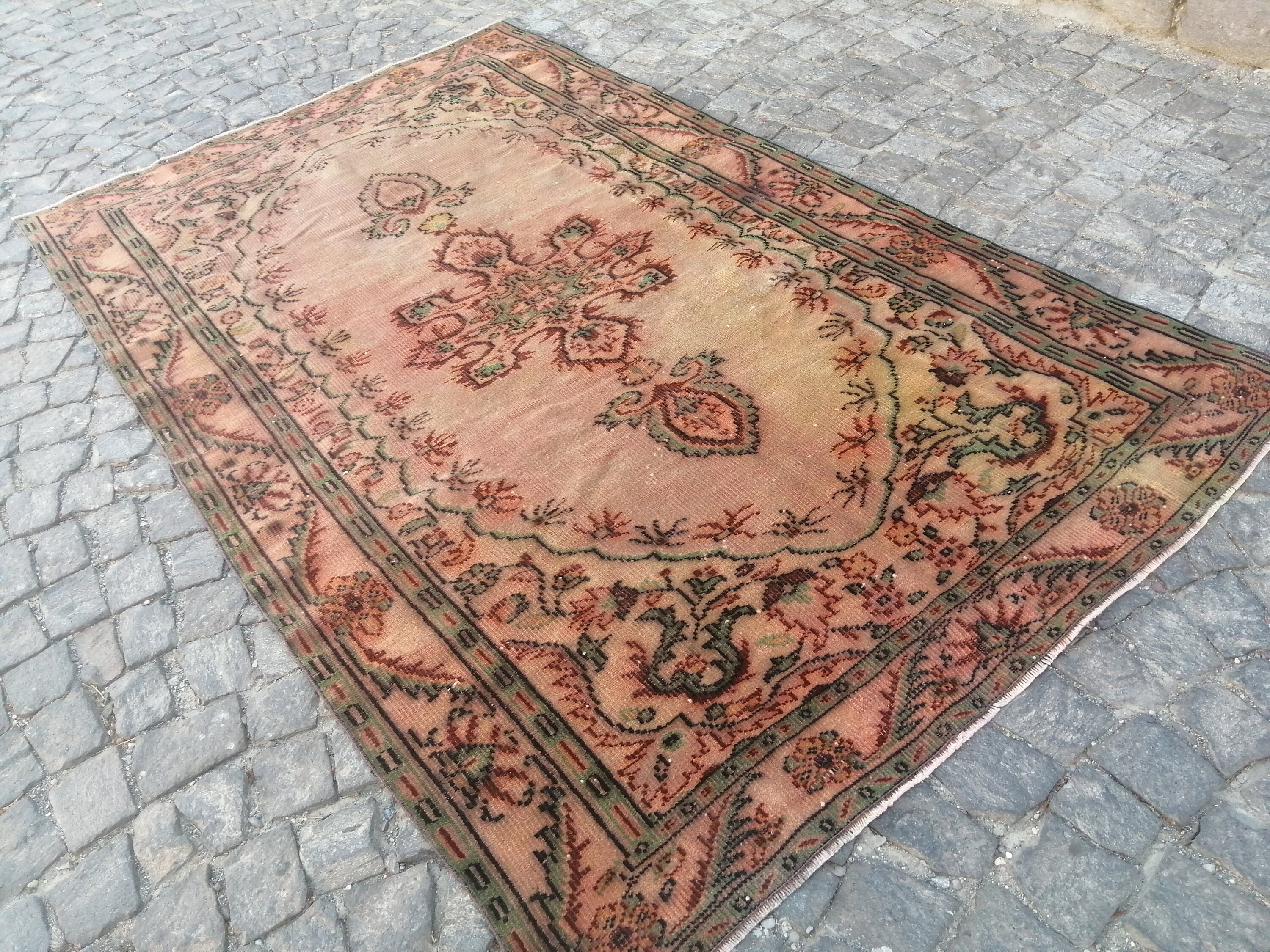 Turkish Copper Rug Persian Turkish Rug Persian Vintage Rug - Etsy