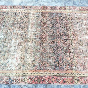 150 Year Old Rug - Persian Rug - Antique Rug - 4.4x8.5 Feet Rug ...