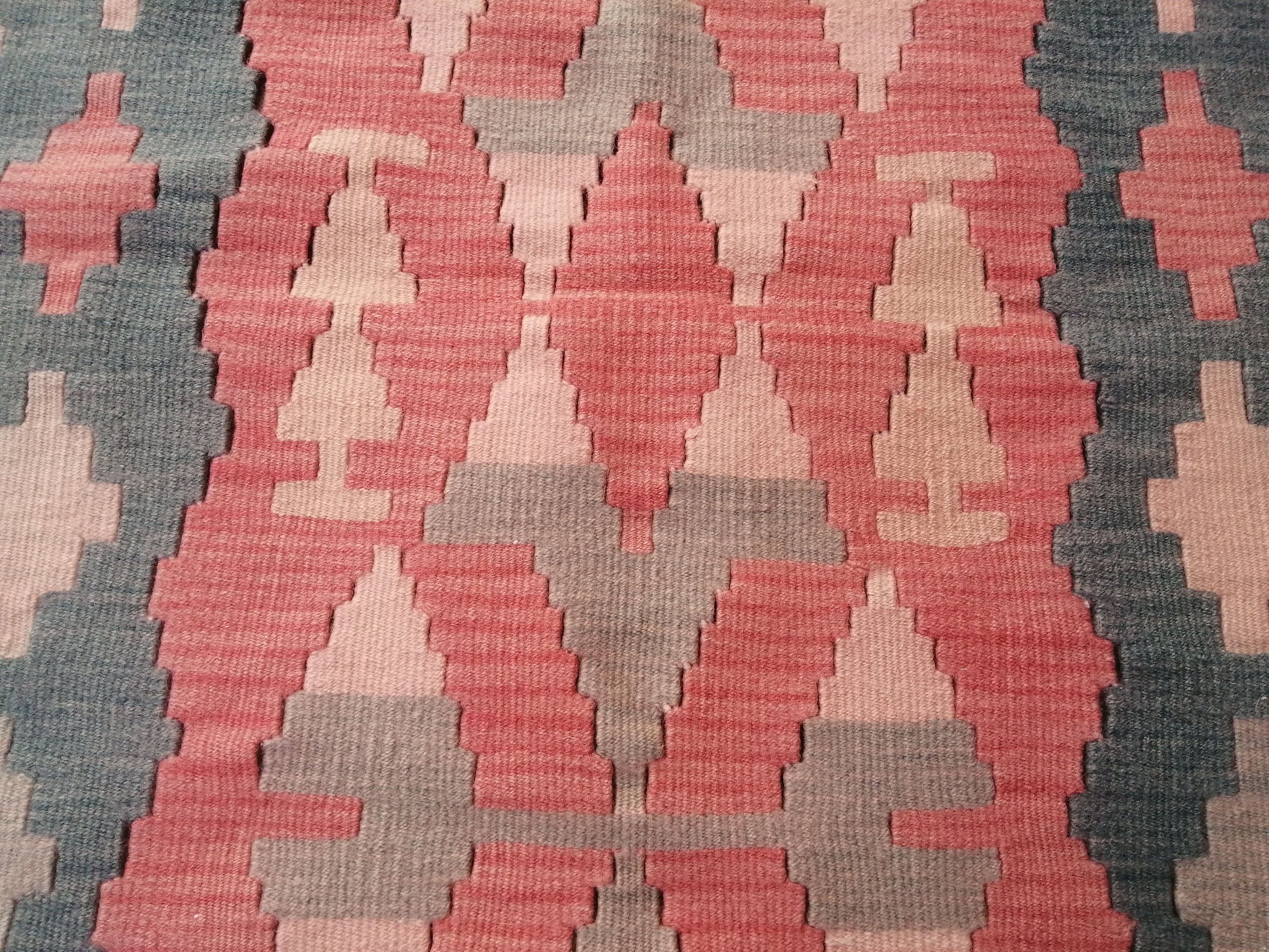 Turkish Pink Rug, Hand Made Wool Rug, Soft Turkish Rug, Thin Light Rug ...