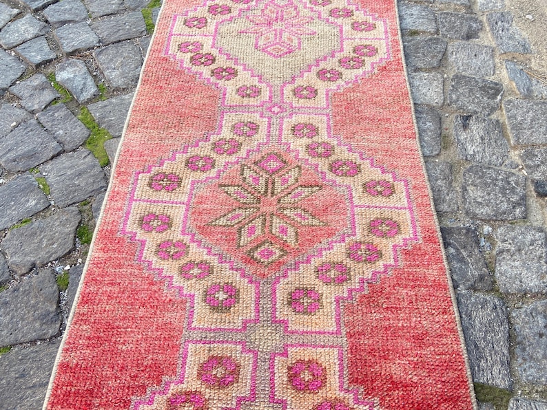 Persian Rug Narrow Soft Long Rug Vintage Turkish Rug Aesthetic Rug 2x12 ...