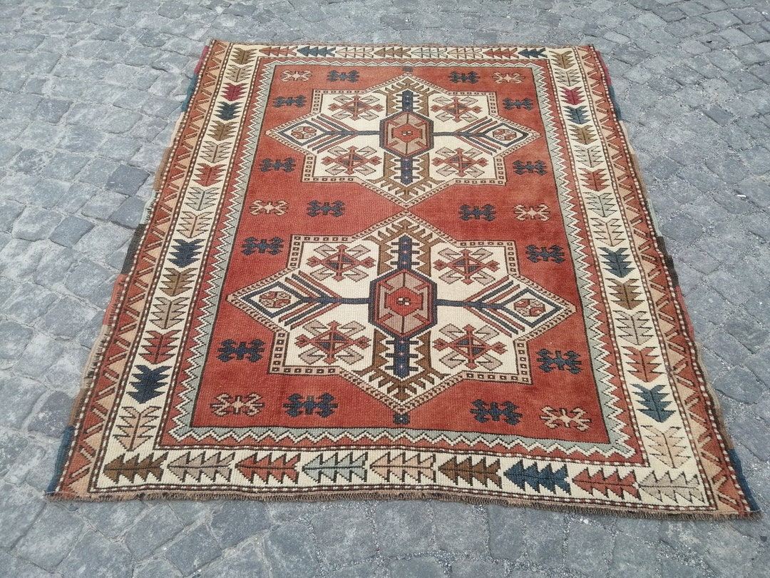 Turkish Persian Rug, Persian Area Rug, Persian Floor Rug, Vintage ...