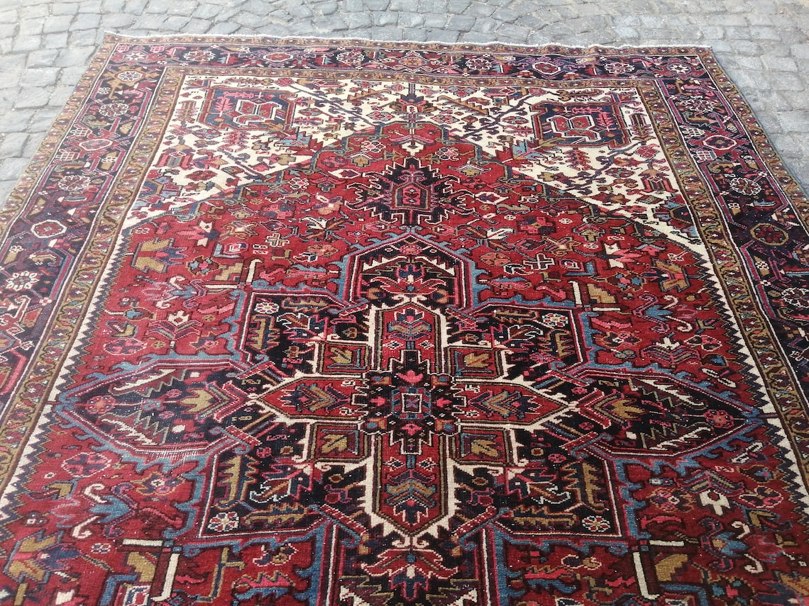 Heriz Rug Persian Rug Oversized Heriz Rug Persian Large - Etsy