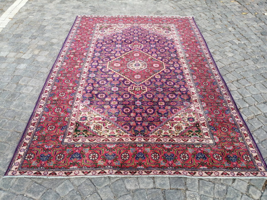 Vintage Rug, Persian Rug Wool, Persian Large Rug, Persian Antique Rug ...