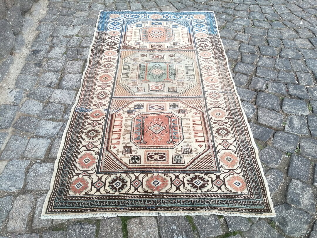 Vintage Turkish Persian Rug, Persian Area Rug, Vintage Rug, Persian ...