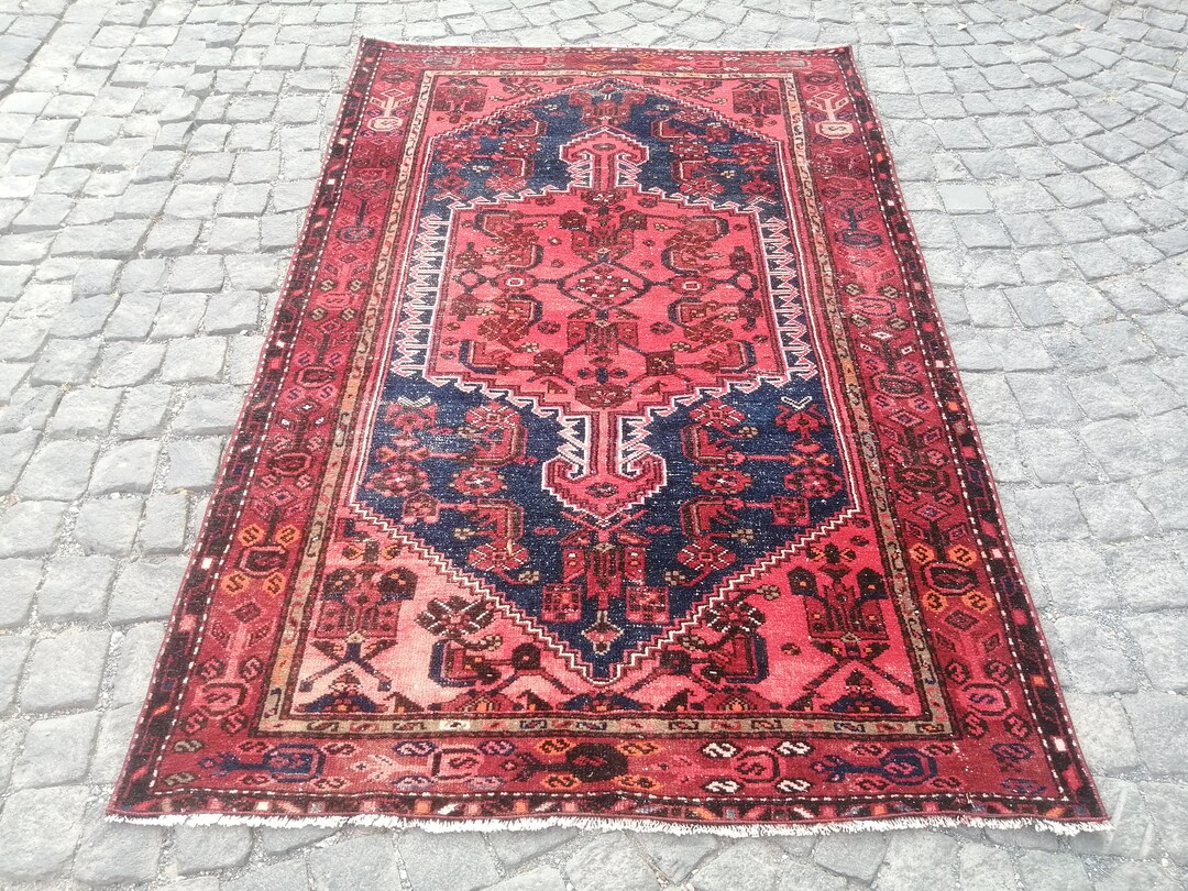 Persian Special Pattern Rug, Persian Red Rug, Persian Antique Rug ...