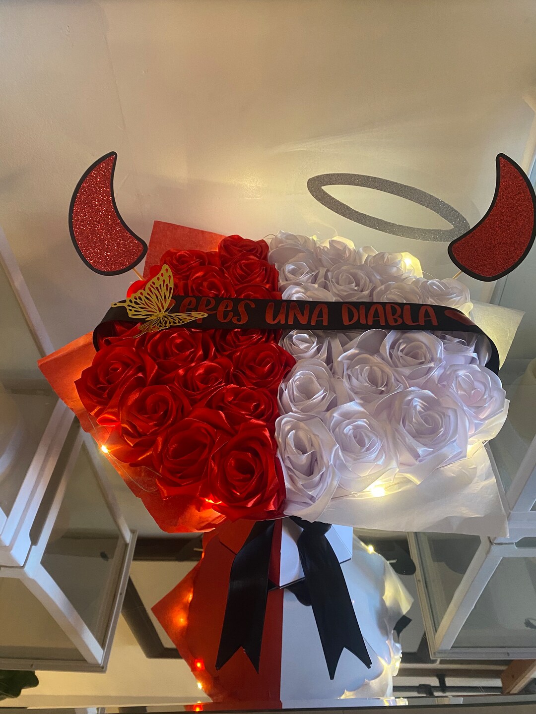 Angel/evil Eternal Flowers - Etsy