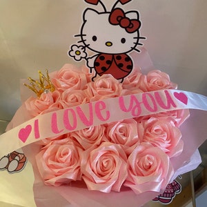 Pink Eternal Glitter Roses - Etsy