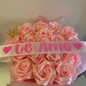 Pink Eternal Glitter Roses - Etsy