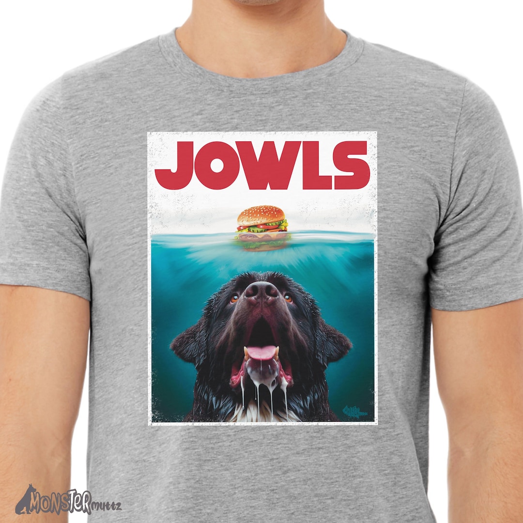 Funny Newfoundland Dog Shirt, Newfie Dog Jowls, Newfie Dog Gifts, Dog ...