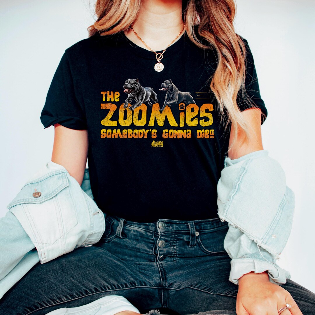 Funny Cane Corso Tee Shirt, the Zoomies Parody, 80s Movie, Italian ...