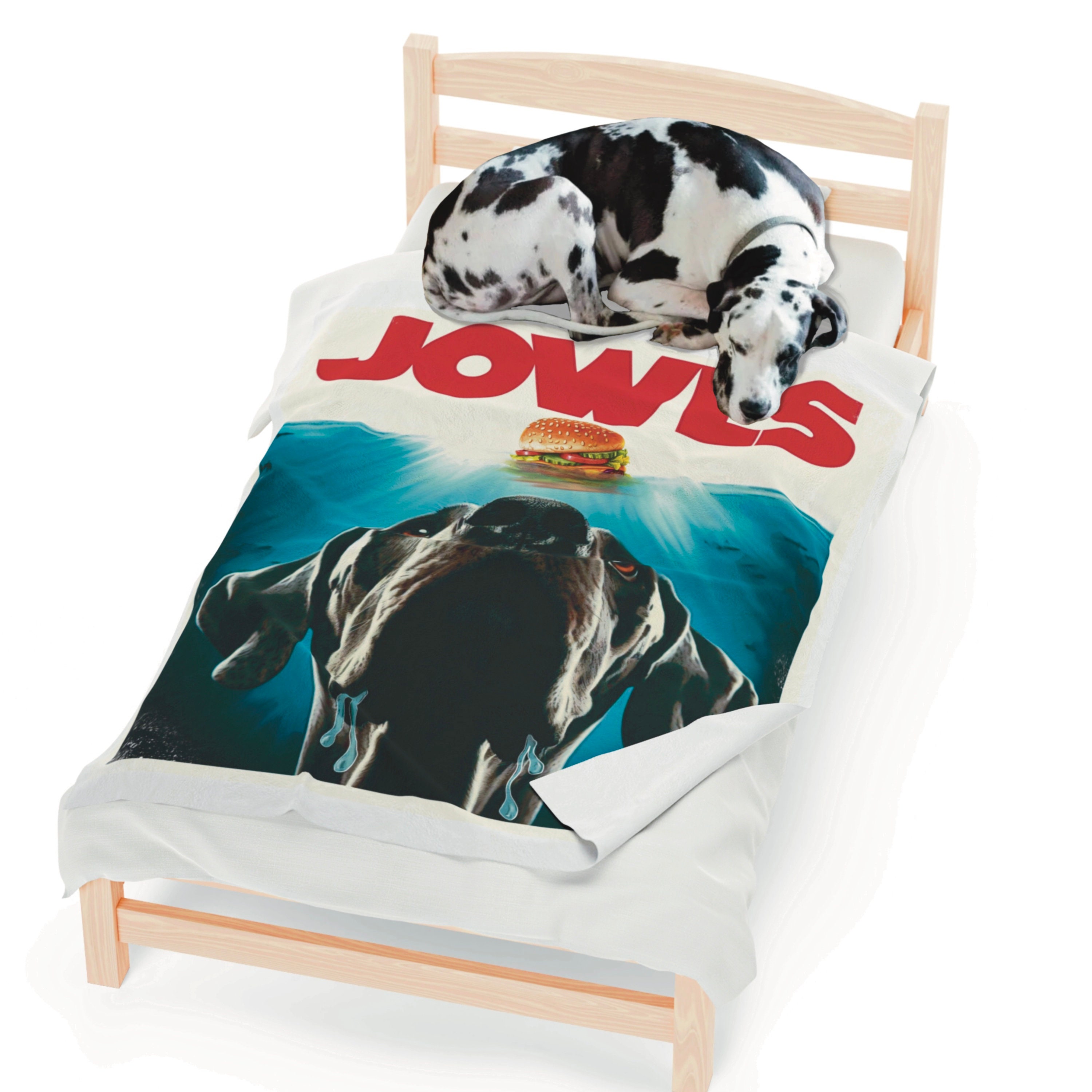 Funny Great Dane Jowls Fleece Blanket, Great Dane Gifts, Great Dane ...