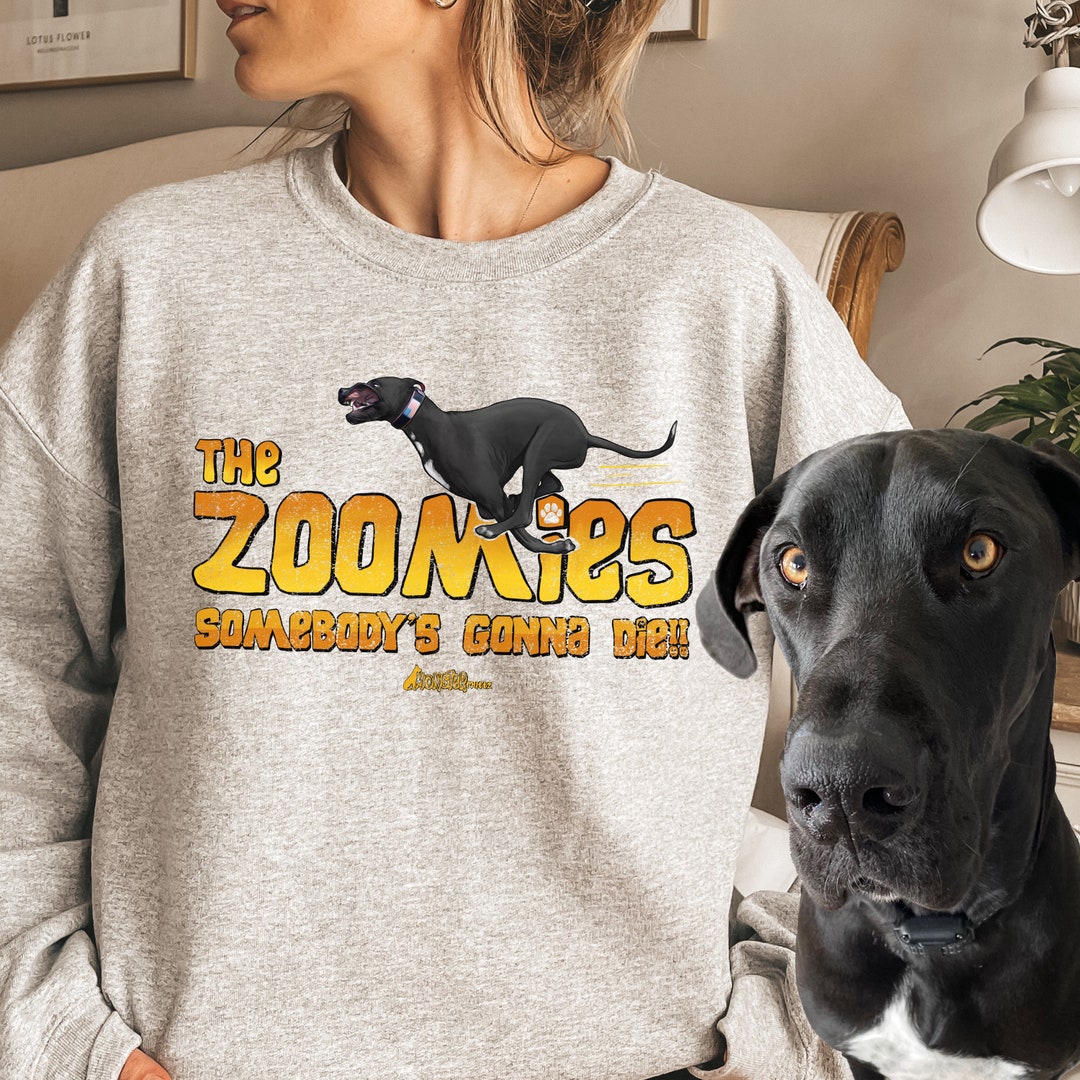 The Zoomies Black Great Dane Sweatshirt, Funny Great Dane Sweater ...