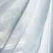 White Silk Sheer Bed Canopy Curtains: Lace Tulle Drapes - Etsy