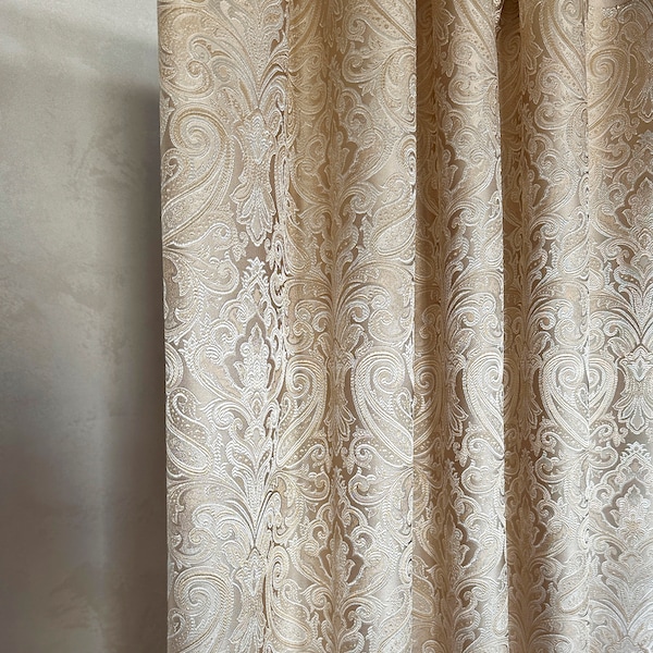 Brocade Curtains - Etsy
