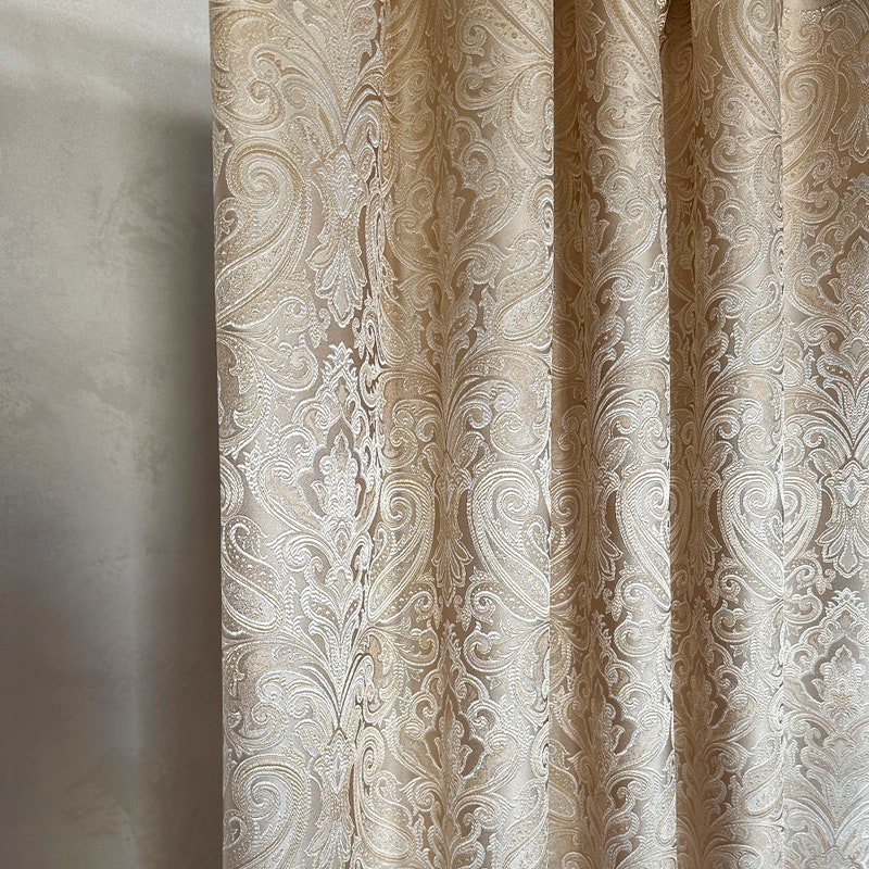 Brocade Curtains - Etsy