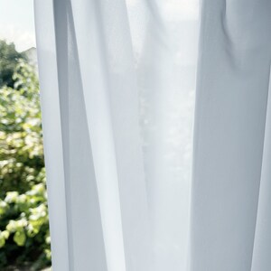 White Silk Sheer Bed Canopy Curtains: Lace Tulle Drapes - Etsy