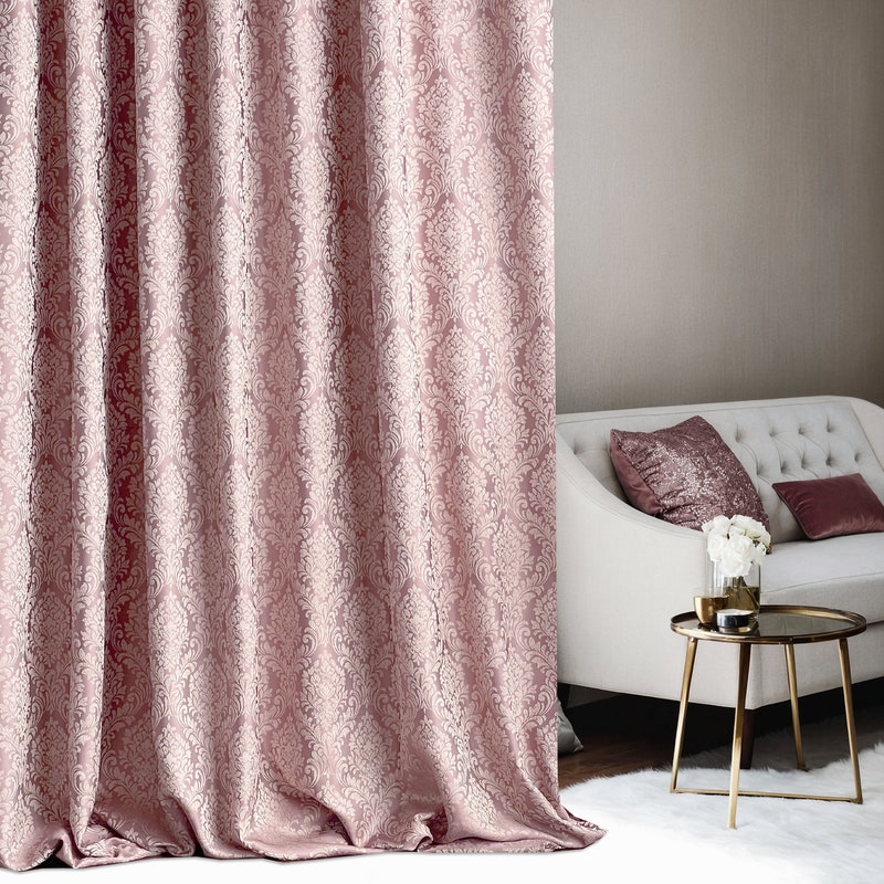Dusty Rose Curtains - Etsy