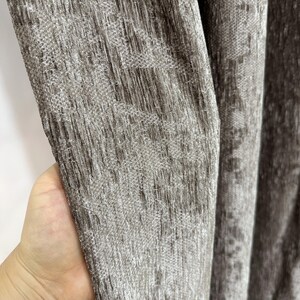 Mocha Brown Textured Eyelet Curtains: Luxury Modern Blackout Jacquard ...