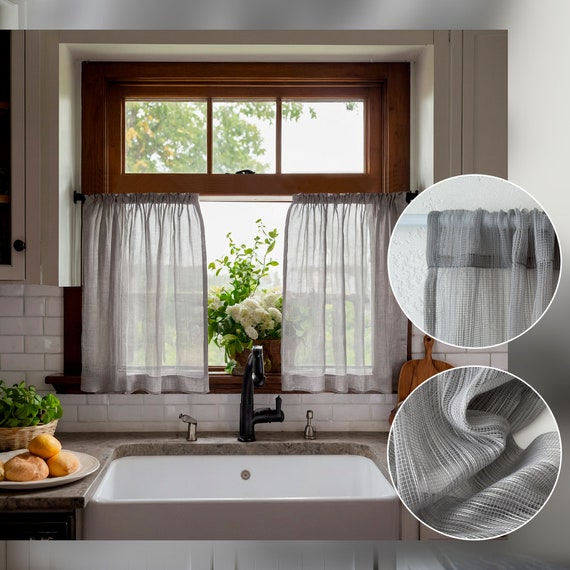 French Country Style Kitchen Curtains