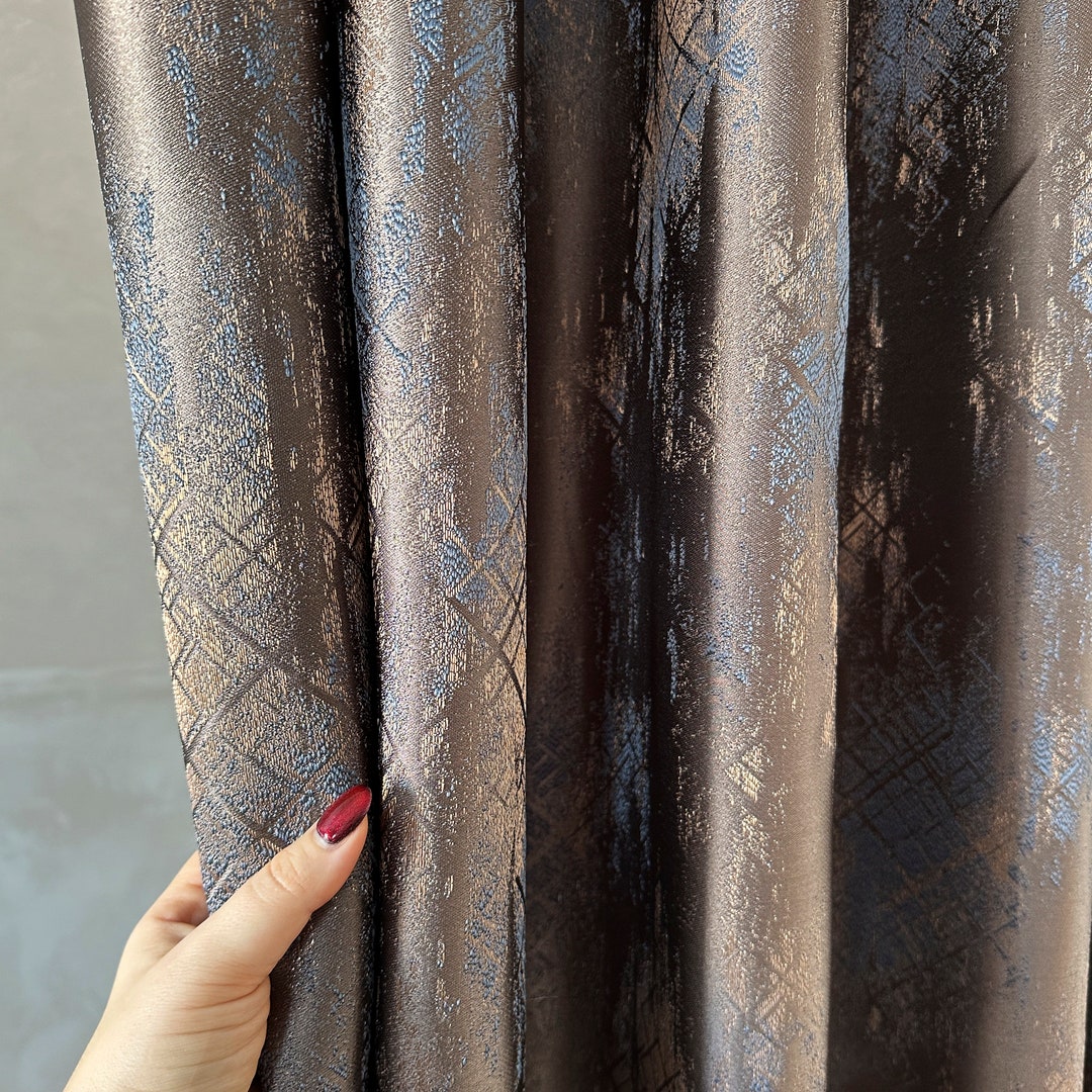 Modern Bohemian Textured Curtains, Custom Living Room Curtains, Luxury ...