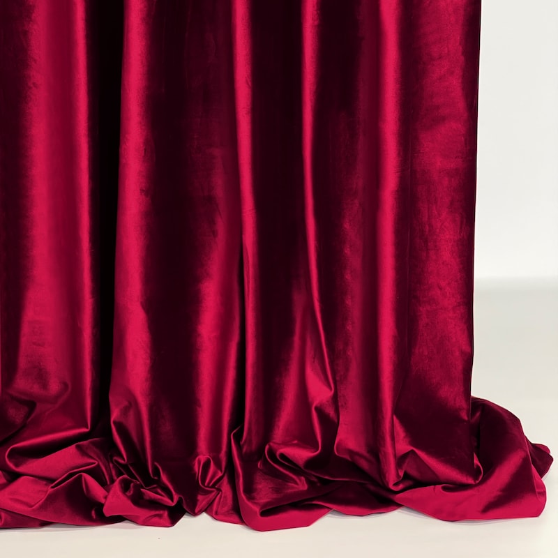 Red Curtains - Etsy