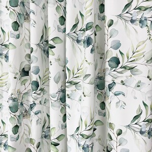 Cute Green Rod Pocket Curtains for Your Bedroom, Light Eucalyptus ...
