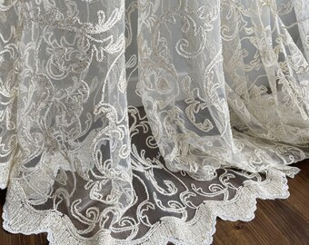 Linen Look Sheer Handcrafted Drapery Sheer Pinch Pleated Sheer - Etsy