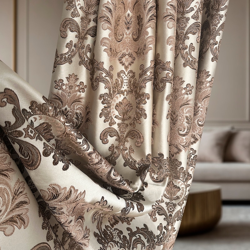 Damask Curtain - Etsy