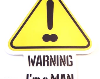 Warning Sign Decal | Etsy