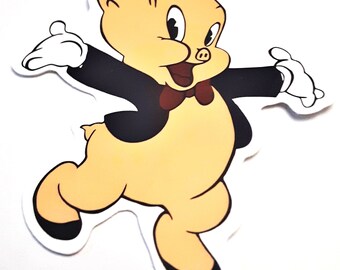 Porky Pig Sticker | Etsy