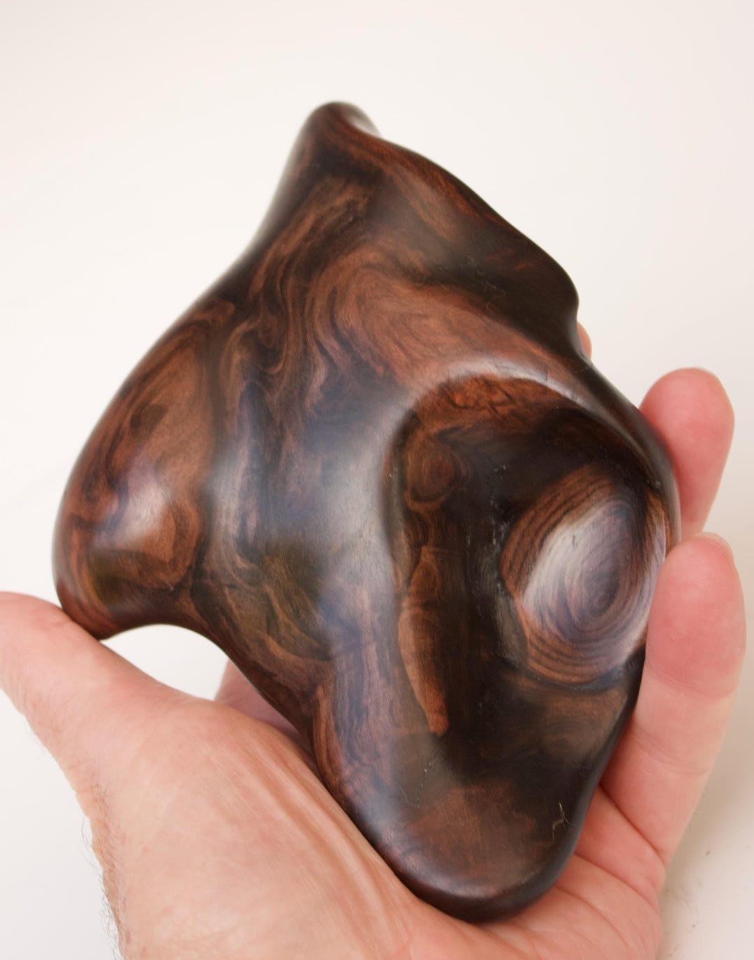 Wood Sculpture Fidget, Coastal Driftwood, Abstract, Hand Carved, Curio ...